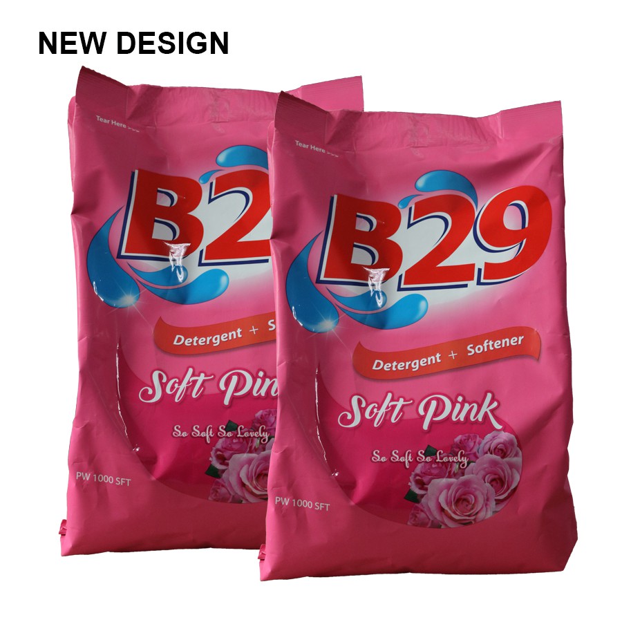 Jual Powder Detergent B29 PINK PLUS SOFTENER 777 GR X 2 PCS | Shopee ...