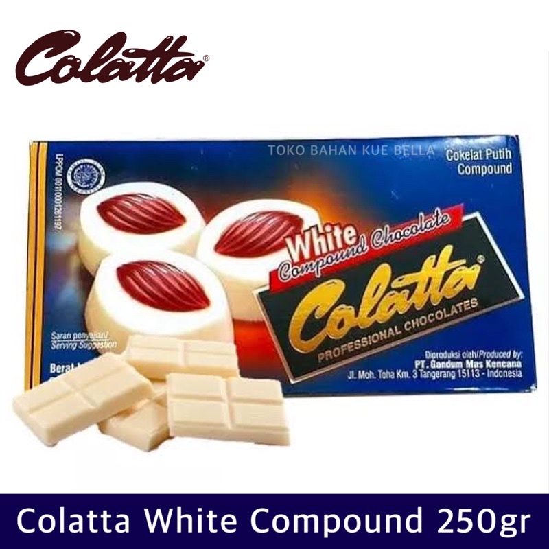 Jual COLATTA Compound WHITE 250gr - Collata Coklat Putih | Shopee Indonesia