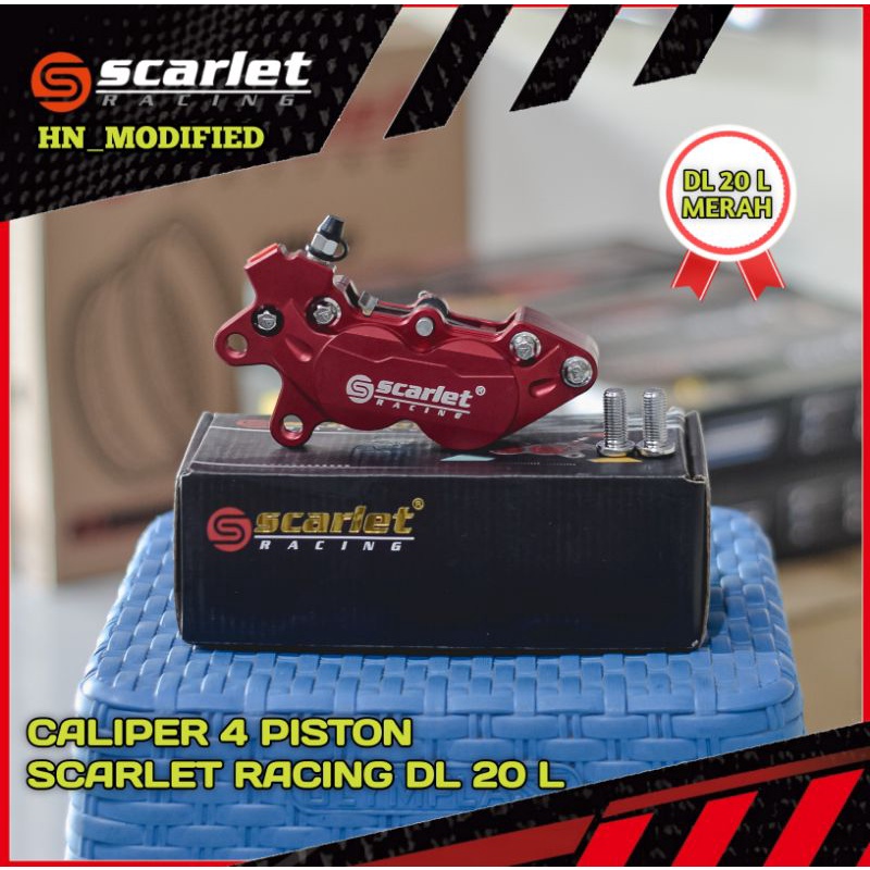 Jual CALIPER KALIPER 4P SCARLET RACING DL11R DL20L FULL CNC | Shopee ...