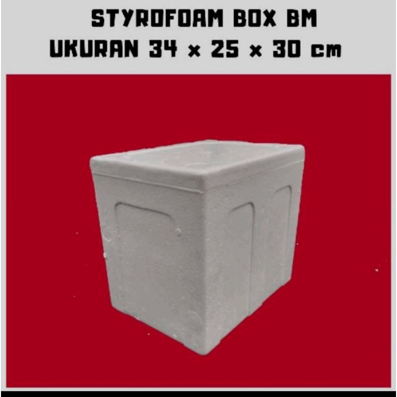 Jual Styrofoam Sterofoam kotak box ikan tempat penyimpanan es Medium ...