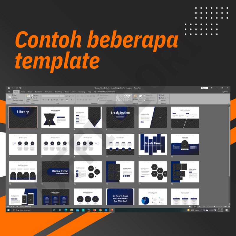 Jual Template PowerPoint Premium Infographics, All In One Social ...