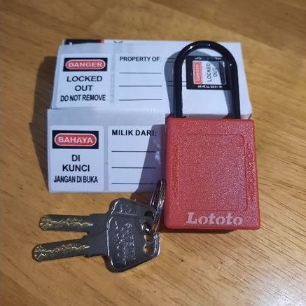 Jual LOTOTO LS32 Merah, Gembok Safety Loto Padlock Safety Lockout ...