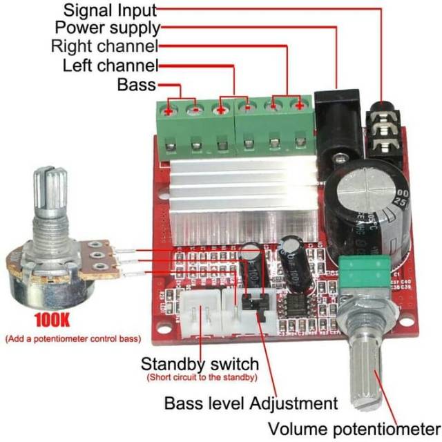 Jual Kit 2.1 channel amplifier 2 x 15 watt + 30 watt | Shopee Indonesia