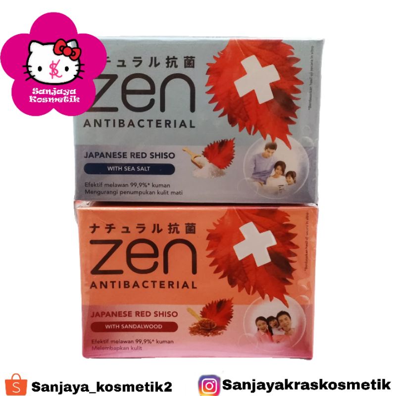 Jual Zen Antibacterial Japanese Red Shiso 70gr ( 3 pcs ) | Shopee Indonesia
