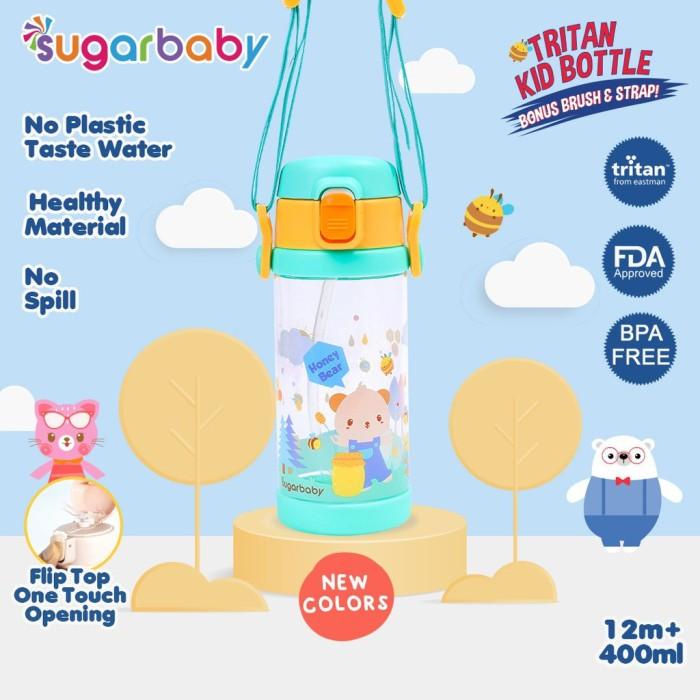Jual Alat Makan Sugar Baby Tritan Kid Bottle New Color Botol Minum Anak 400Ml | Shopee Indonesia
