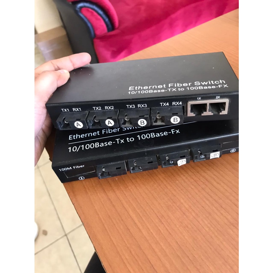 Jual Media Converter Ethernet Fiber Switch 4 Port FO SC 4FO 2LAN | Shopee Indonesia