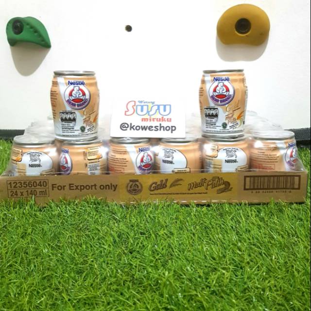 Jual Bear Brand (Susu Beruang) Gold Malt karton (140ml x 24pcs) | Shopee Indonesia