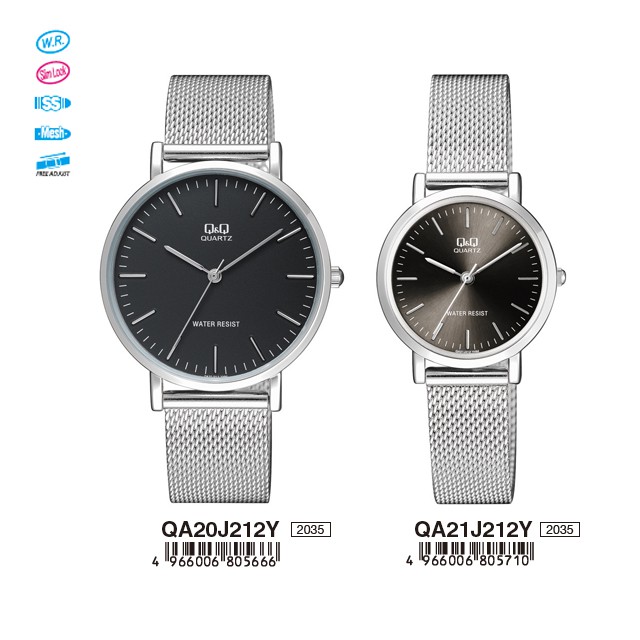 Jual Q&Q QnQ QQ Original Jam Tangan Couple Fashion - QA20 QA21 Water ...