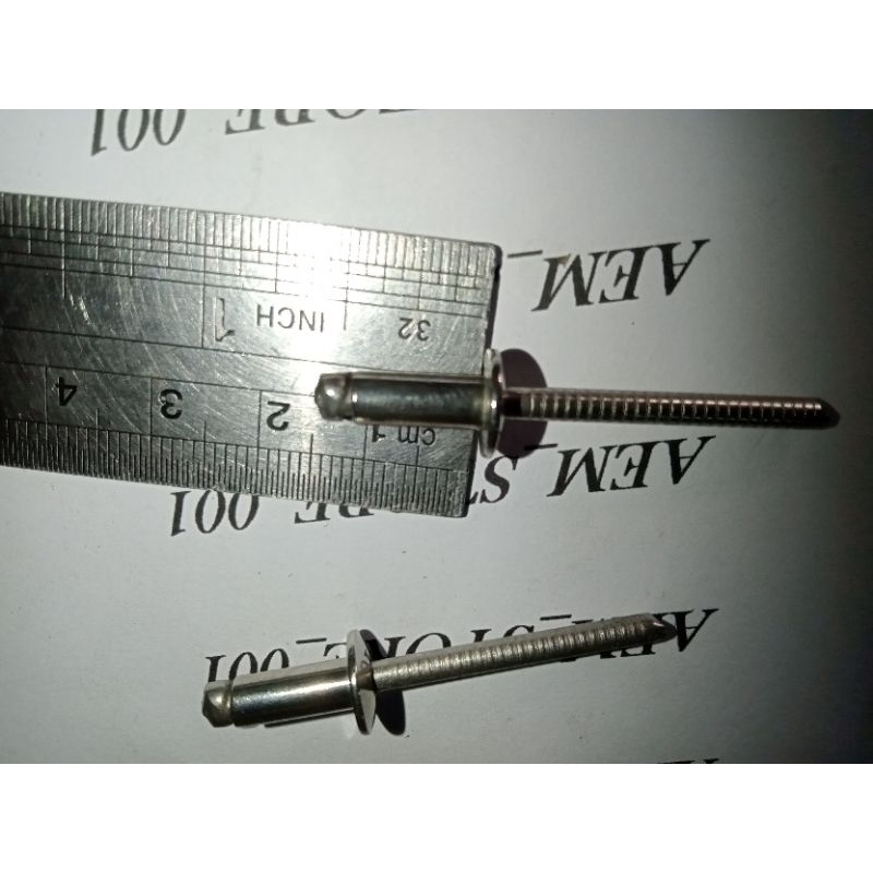 Jual Paku rivet 640 (4.8 x 11mm) stainless 304 | Shopee Indonesia