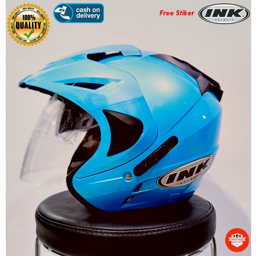 Jual HELM JP INK KW (BIRU MUDA) | Shopee Indonesia