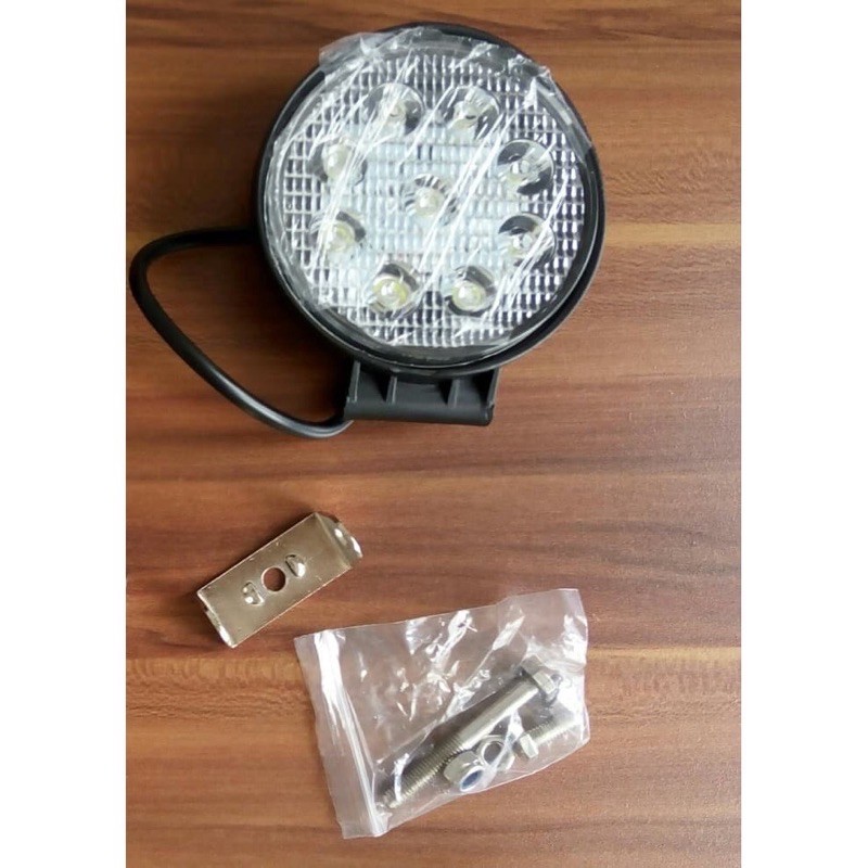 Jual Lampu Sorot WORKLIGHT LED BULAT 27W Lampu Tembak 9 Mata Motor ...