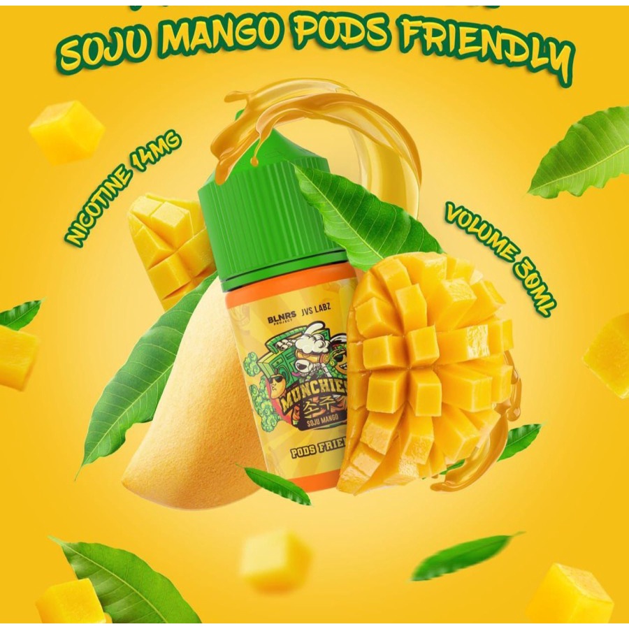 Jual BOTOL 30 MILI PODS MUNCHIES V4 SOJU MANGO | Shopee Indonesia
