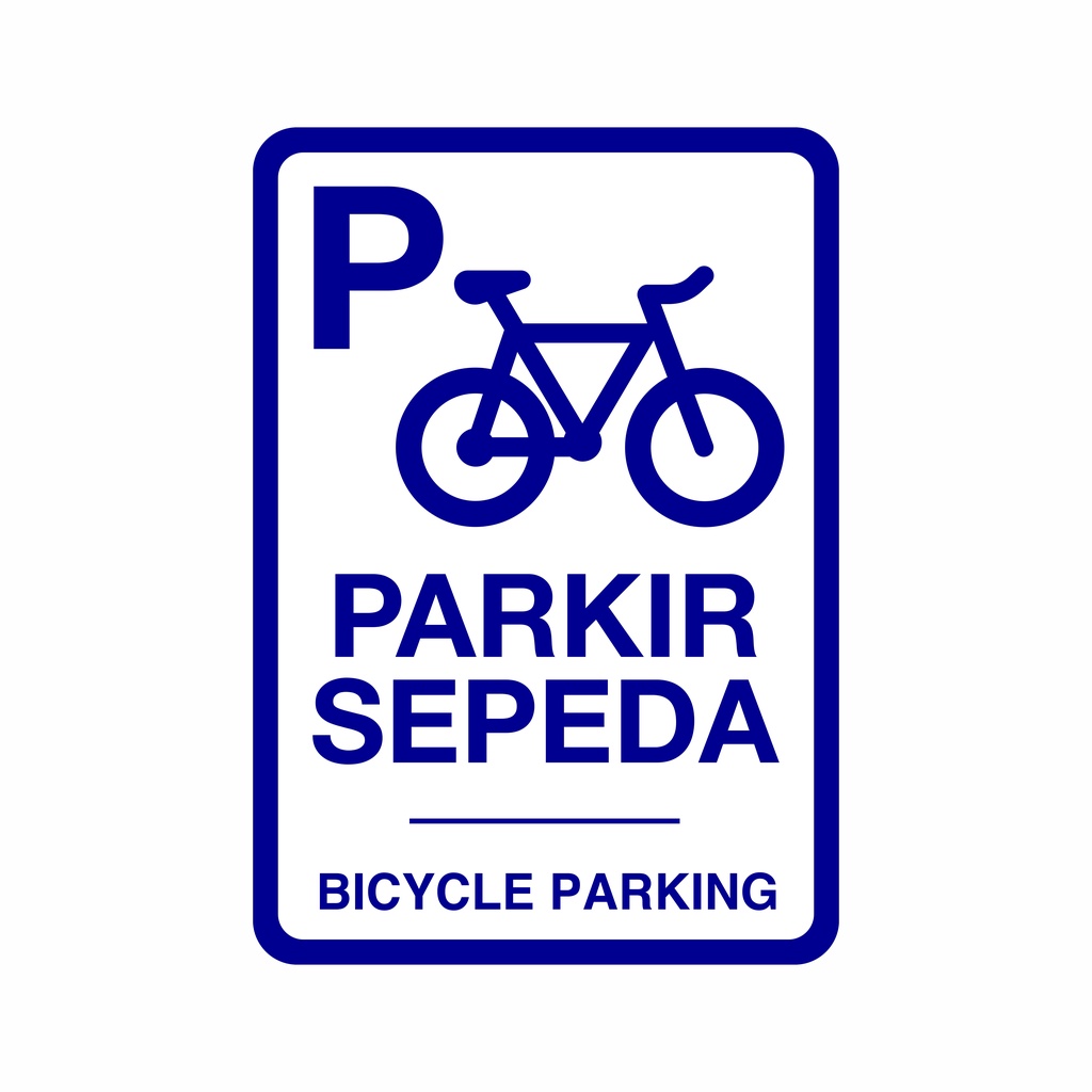 Jual Rambu Sign Signage Parkir Sepeda 35cm x 50cm Plat Alumunium ...