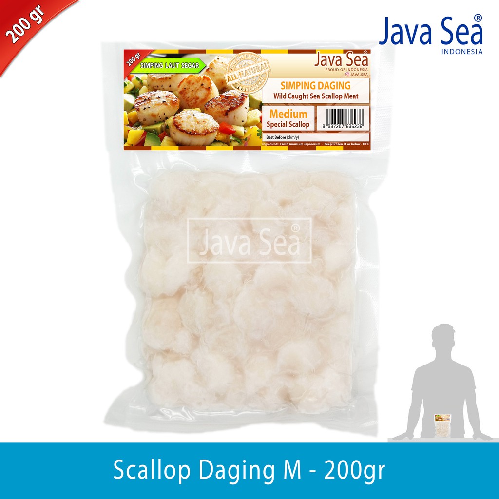 Jual Scallop Daging pack 200gr Java Sea | Shopee Indonesia