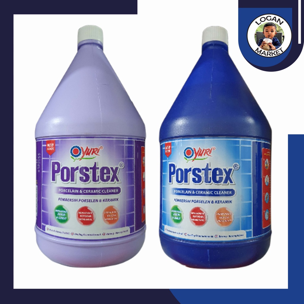 Jual Yuri Porstex Biru Ungu 2 Liter 2000ml Pembersih Lantai Keramik ...