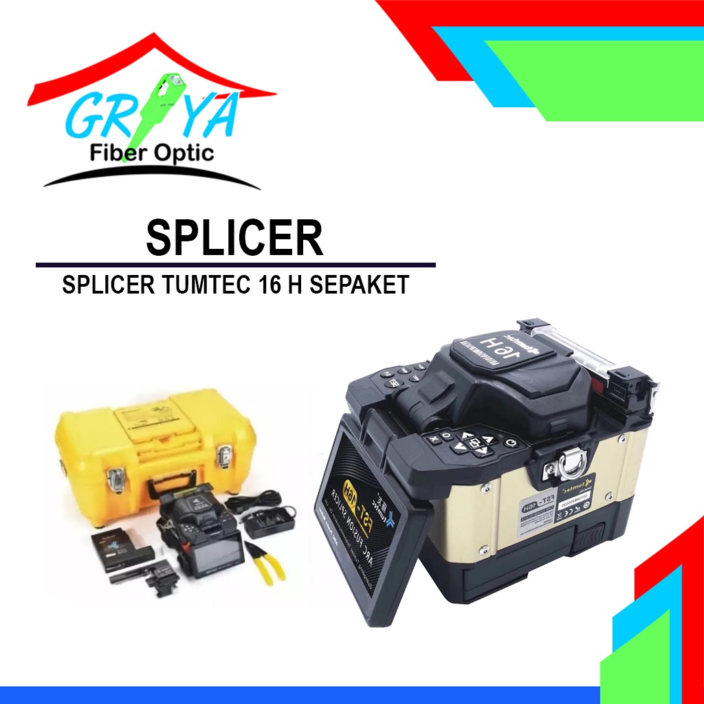 Jual fusion splicer tumtec 16H alat sambung kabel fiber optik | Shopee ...