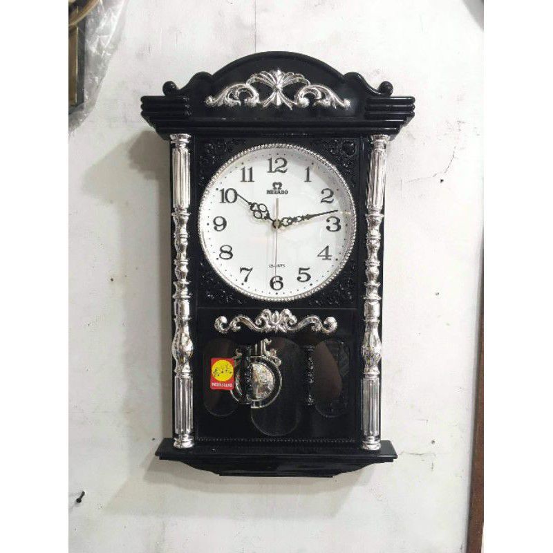 Jual jam dinding bandul bunyi perjam mirado besar 913 | Shopee Indonesia