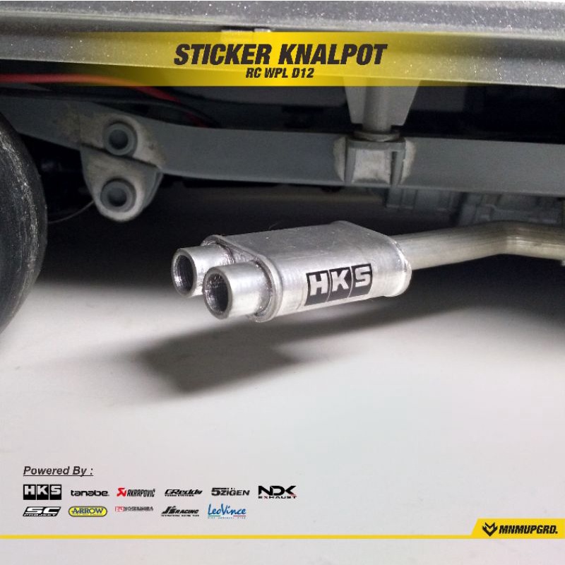 Jual Sticker RC knalpot WPL D12 / Sticker rc wpl d12 | Shopee Indonesia