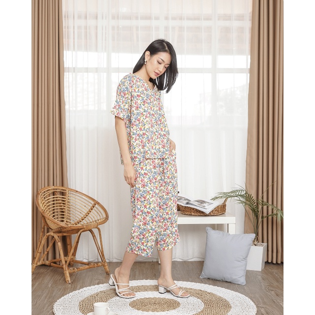 Jual YourFashion Baju Setelan Wanita Kekinian Terbaru Lucy One Set Rayon Viscose Premium Lengan ...