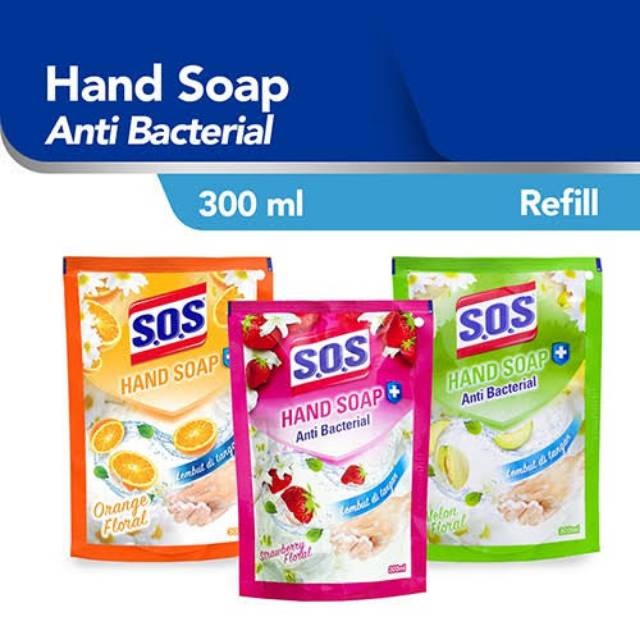 Jual SOS Hand Wash Refill 300 ml - Sos Sabun Cuci Tangan | Shopee Indonesia