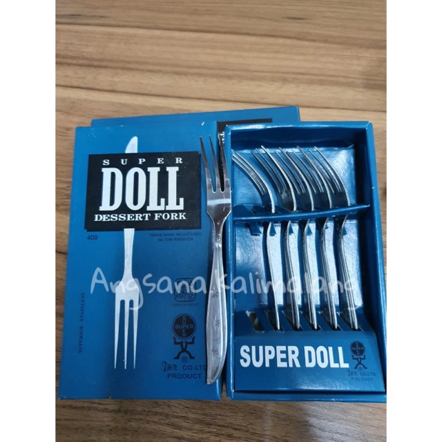 Jual Super Doll Garpu Kue / Cake Fork Stainless Steel (harga 1 dus isi ...