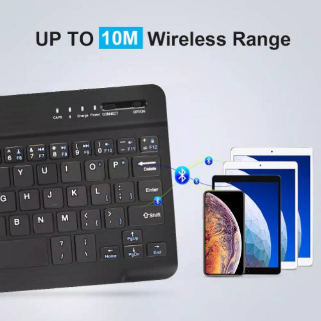 Jual Mini Wireless Bluetooth Keyboard Slim Thin Design for Windows ...