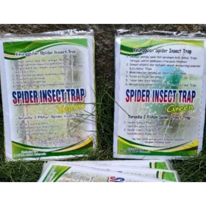 Jual SPIDER INSECT TRAP 1PACK 100LEMBAR perangkap hama lem hama kutu ...