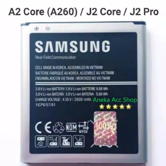 Jual Baterai Original Samsung Galaxy A260 A2 Core Batre | Shopee Indonesia