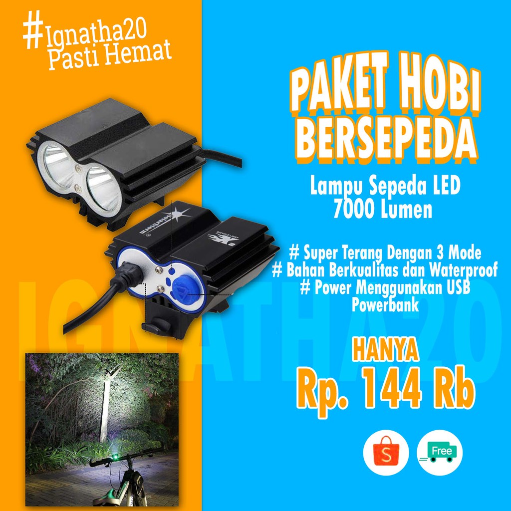 Jual Lampu Sepeda Super Terang Owl X2 LED CREE XML-T6 7000 Lumens ... Jual Lampu Sepeda Super Terang Owl X2 LED CREE XML-T6 7000 Lumens ...