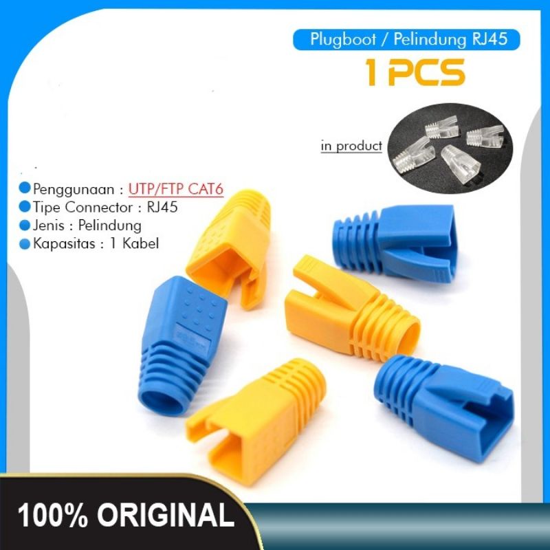 Jual Plug Boot / Plugboot Super RJ-45 Karet Pengaman Konektor LAN ( per ...