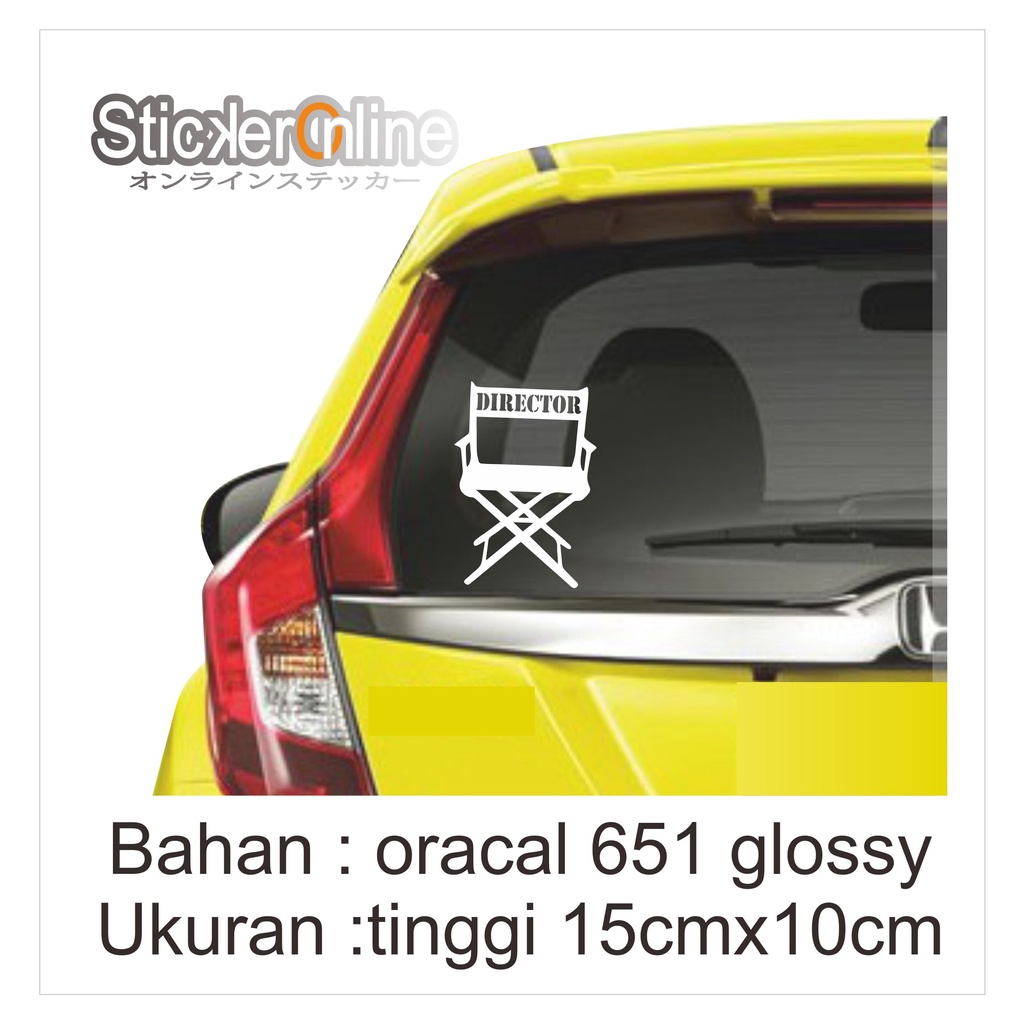Jual sticker mobil/sticker cutting/sticker kursi director/sticker kaca ...