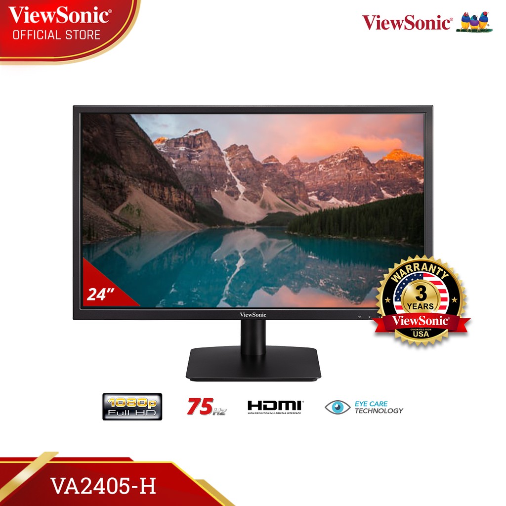 Jual ViewSonic VA2405-H 24" FHD monitor | HDMI&VGA | Shopee Indonesia