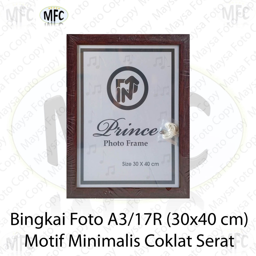 Jual Bingkai Foto A3/17R 30x40 cm Minimalis 3cm Hitam,Putih dan Coklat ...