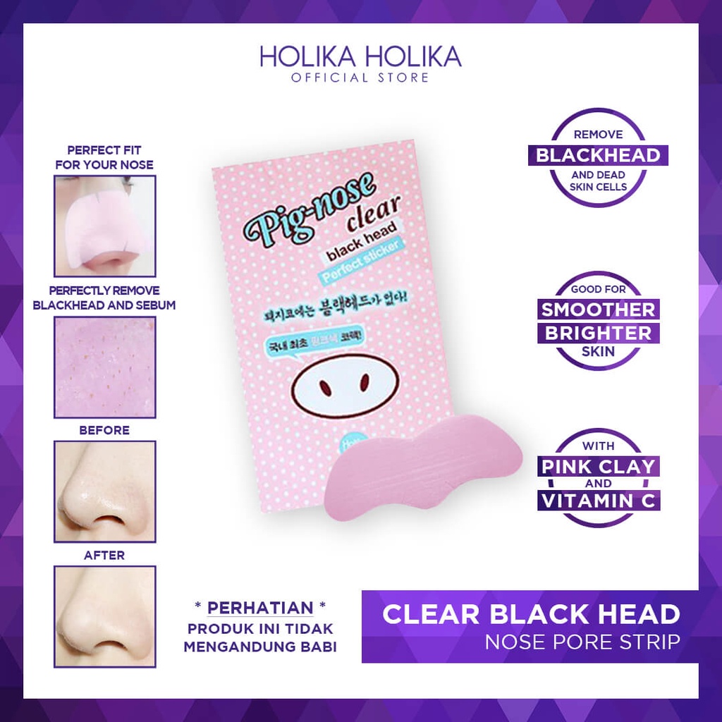 Jual Holika Holika Pig-nose Clear Black Head Perfect Sticker ...