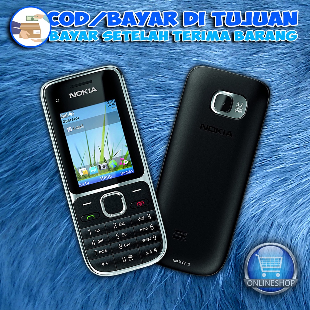 Jual Nokia C2-01 Single Sim Jadul Bergaransi | Shopee Indonesia