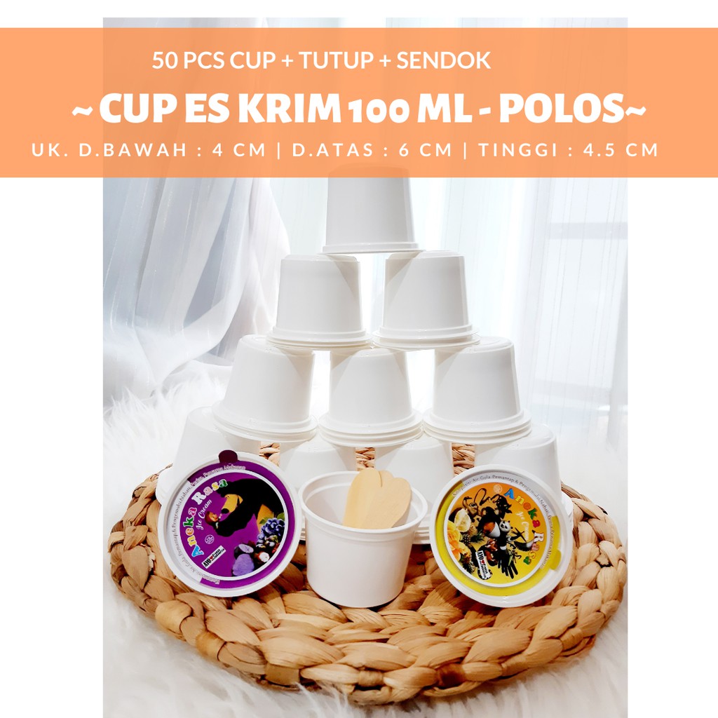 Jual Harga Cup Untuk Ice Cream - Harga Cup Es Krim Bening - Cup Buat ...