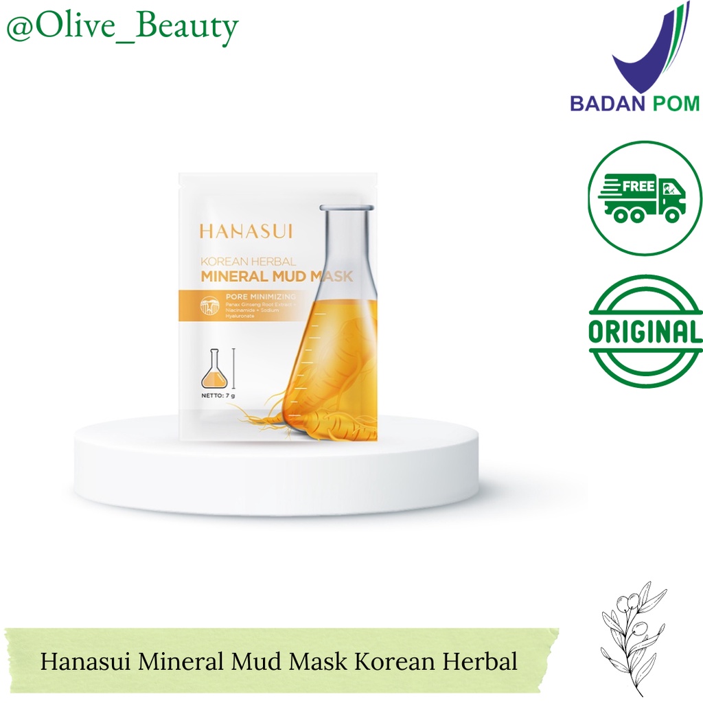 Jual Hanasui Mineral Mud Mask Korean Herbal ( 1Box 10 Pcs) | Shopee ...