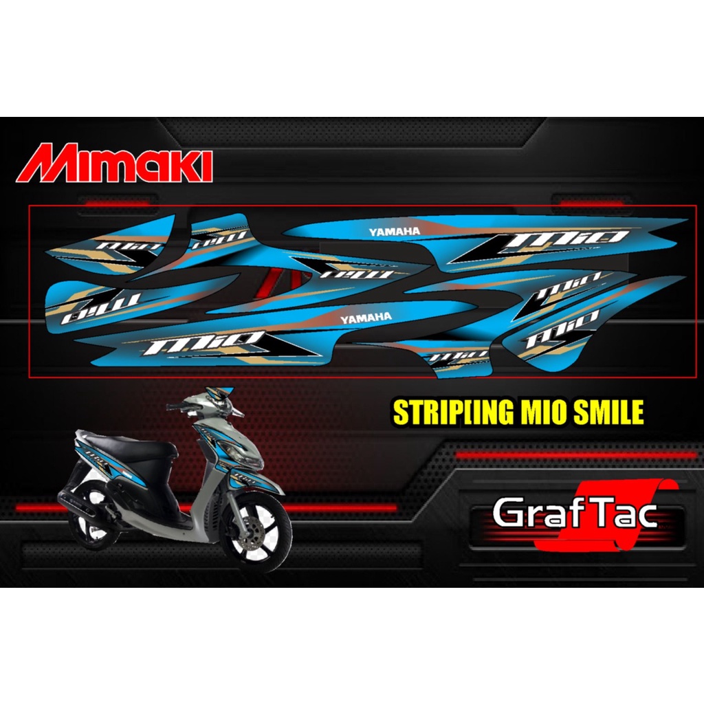 Jual Stiker Striping Motor Mio Smile Atau Sporty VARIASI Desain Keren ...