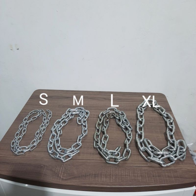 Jual Rantai Besi / Rante Besi S M L XL @ 1 meteran Rantai Besi Pagar ...