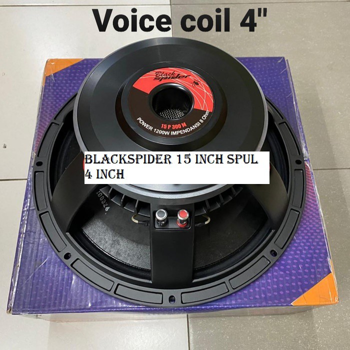 Jual Speaker 15 inch blackspider spul 4 inch 1200 watt Original ...