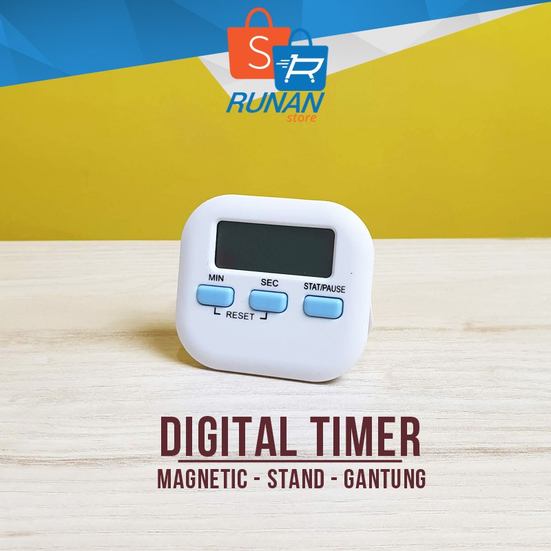 Jual Digital Timer Putih - Dapur Magnet Kitchen Timer - Magnetic Oven ...