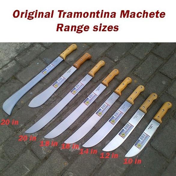Jual Made In Brazil Tramontina Golok Parang 35Cm Machete Knife 14In ...