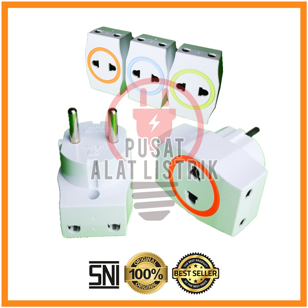 Jual STEKER T MULTI TOFUDA / COLOKAN CABANG 3 TIGA COLOKAN T TE TEE ...