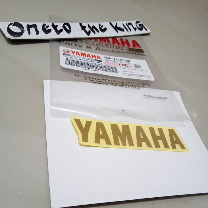 Jual Sticker stiker logo Yamaha gold toolbox toolkit bagasi RX king ...