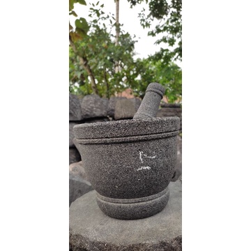 Jual Lumpang dan Alu Batu Asli Gunung Merapi Ukuran 21/22cm+ Free ...