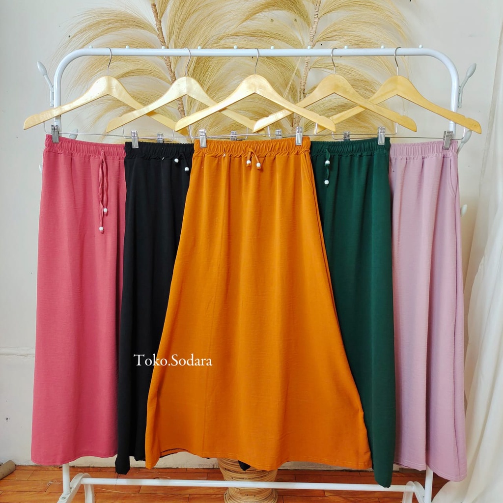 Jual Rok Wanita Crincle Model A line // Rok Terbaru Bisa Cod | Shopee ...