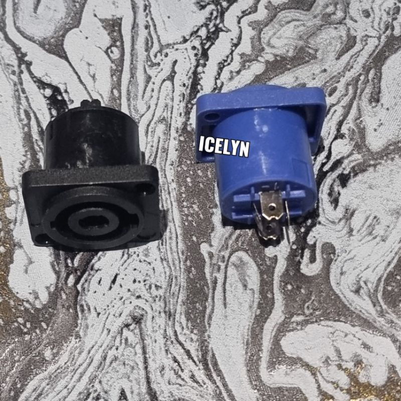 Jual Soket Spikon Hitam Biru Socket Bulat | Shopee Indonesia