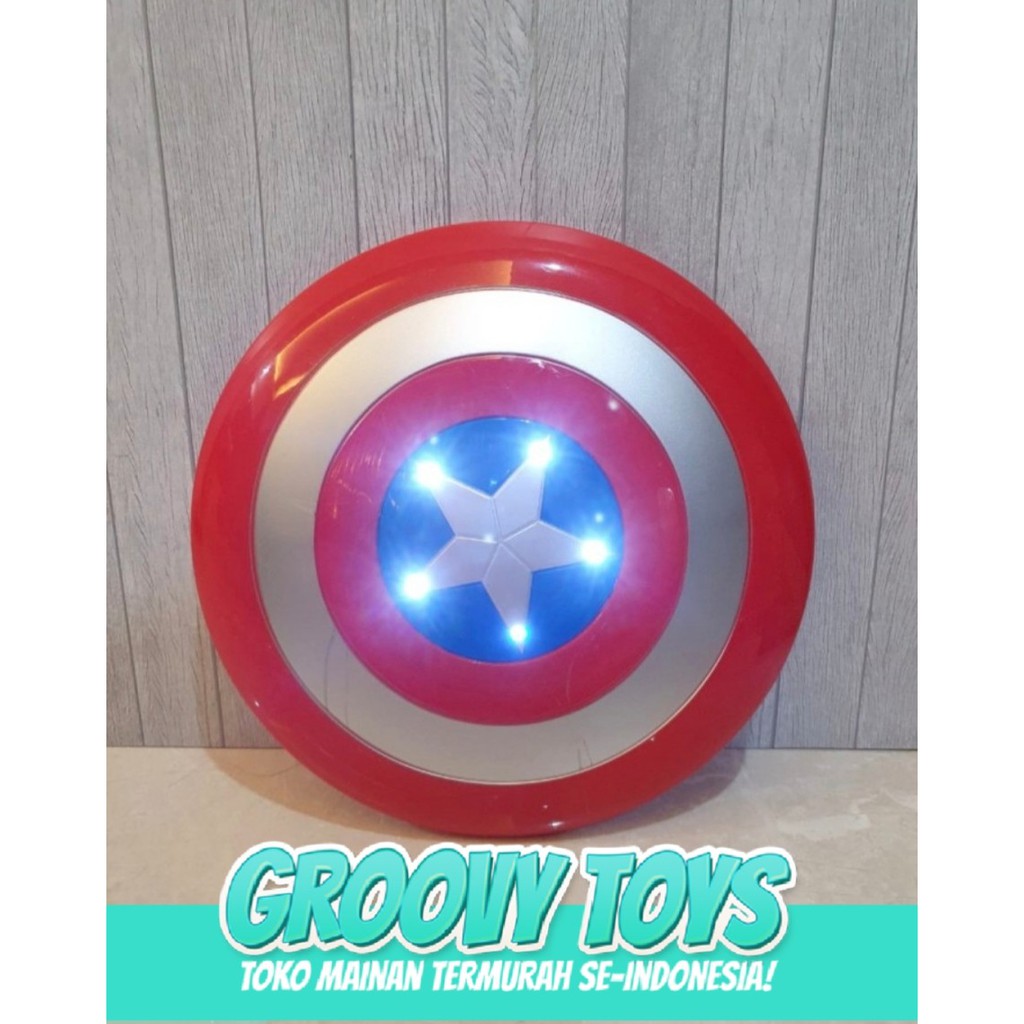 Jual Mainan Anak Captain America Shield Tameng Avengers Light Sound ...