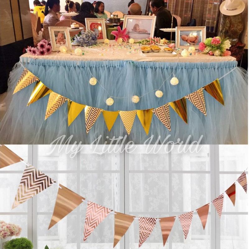 Jual Bendera Segitiga Dekorasi Pesta Ulang Tahun Hiasan Dinding Banner ...