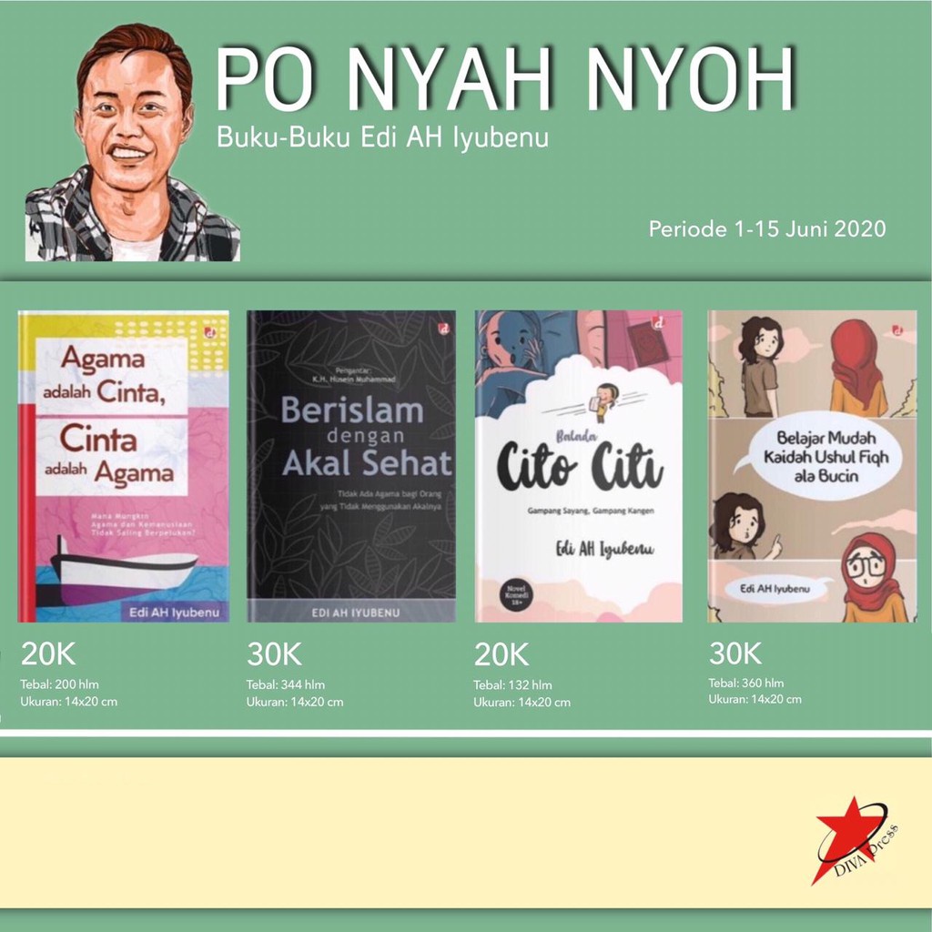 Jual Paket 4 Buku Nyah-Nyoh Karya Edi AH Iyubenu - Berislam dengan Akal ...